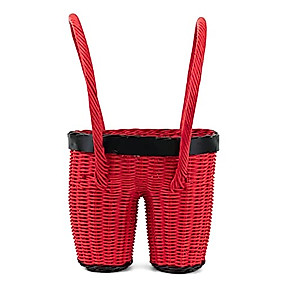 G6 COLLECTION Hand Woven Santa Pants Rattan Easter Basket Christmas Storage Decorative Bin Shelf Organizer Cute Nursery Home Decor Handmade Handcrafted Gift Decoration Santa Shorts Wicker