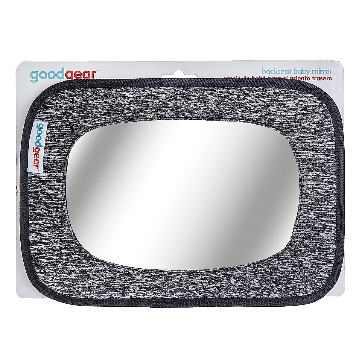 Good Gear Baby Car Mirror for Back Seat Rear Facing Carseat, Shatterproof Backseat View, Infant Safety Travel Essential, Black