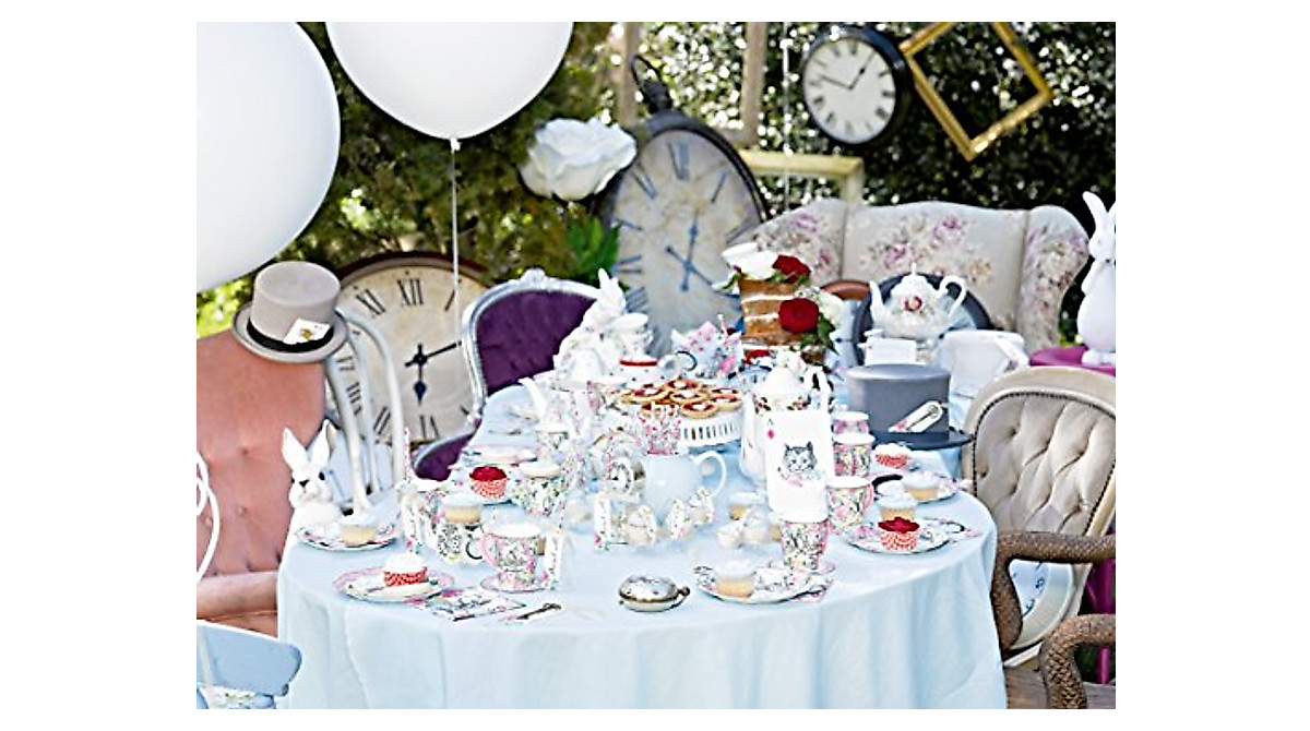 Truly Alice Hanging Teapot Bunting for Tea Parties