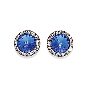 Dasha 20MM Pierced Crystal Performance Earrings Crystal 2708