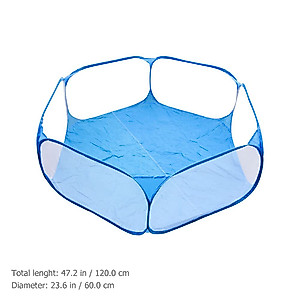 LUOZZY Animal Baby Playpen Foldable Safe Fence Anti-Slip Bases Baby Playard Breathable Pet Playpen Indoor Outdoor Yard Fence for Kitten Puppy Bunny Hamster Ferret, 47Inch