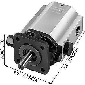 Bestauto Hydraulic Pump 16 GPM Hydraulic Motor 2 Stage Hydraulic Pump Log Splitter Hydraulic Pump Wood Splitter Pumps Log Splitter Hydraulic Built Pump Hydraulic Wood Splitter Parts & Hydraulic Motor