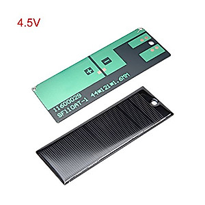 uxcell 5Pcs 4.5V 130mA Poly Mini Solar Cell Panel Module DIY for Light Toys Charger 44mm x 121mm