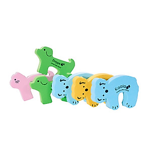 Elf Star Finger Pinch Guard Door Stopper (8pc) Baby Proofing Durable Slam Foam Bumper Doors Safety Draft Stop Cushion Protectors