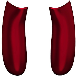 eXtremeRate Controller Grip for Xbox Series X & S, Scarlet Red Soft Touch Comfortable Left Right Side Rails, Replacement Parts Rear Shell for Xbox Core Wireless Controller [Controller Excluded]