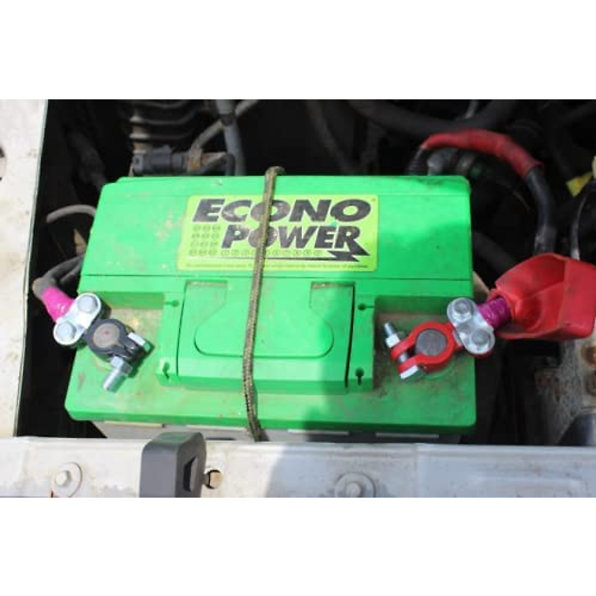 EACCESSORIES EA Universal Negative (-) & Positive (+) Battery Cable Terminal Top Post Connectors Clamps (Durable&Adjustable Quick Release Assortment Set Kit) for Car Truck Van Boat Yacht RV Automotive