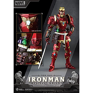 Beast Kingdom Medieval Knight Iron Man DAH-046 Dynamic 8ction Action Figure, Multicolor