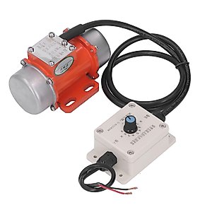 CUEI 30W Concrete Vibrator Vibration Motor, Waterproof 4000RPM DC Electric Vibrating Motor with Speed Controller & Adjustable Exciting Force, Aluminum Alloy Vibrating Vibrators for Shaker Table(#1)