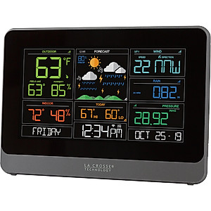 La Crosse Technology C83100-INT WiFi Professional Weather Station, Black