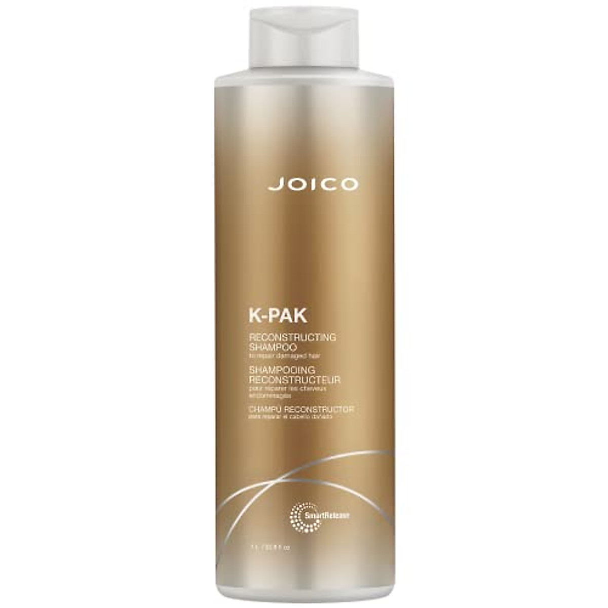 K-PAK Daily Reconstructing Shampoo | For Damaged Hair | Repair & Prevent Breakage | Boost Shine | With Keratin & Guajava Fruit Extract | 33.8 Fl Oz
