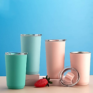 2 Pcs Black Replacement Lids for YETI 20 oz with 2 Replacement Strong Magnetic Force Slider (Green + Red) - Tumbler Lid Compatible with YETI Rambler, Ozark Trail, Old Style Rtic