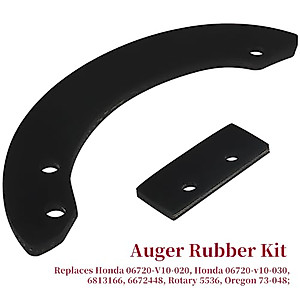 GELASKA HS520 Paddles 06720-V10-030 Auger Rubber with 76322-V10-020 Scraper Blade 22431-V10-013 Belt and Hardware kit for Honda HS520, HS520A, HS520K1, HS720,HS720AA, HS720AMA, HS720ASA Snowblowers