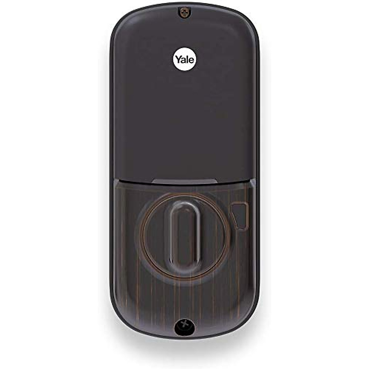 Yale Security Inc. YRD-210-HA-0BP Yale Push Button Electronic Deadbolt with ZigBee (Works with Echo Plus, Samsung SmartThings, Wink and More) in Oil Rubbed Bronze