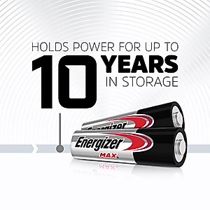 Energizer MAX AA Batteries (48 Pack), Double A Alkaline Batteries, UPN-153922