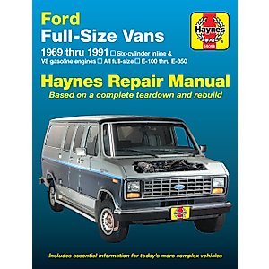 Ford Full-size Econoline E-100 thru E-350 Gas Engine Vans (69-91) Haynes Repair Manual (Does not include information specific to diesel engines. ... exclusion noted) (Haynes Repair Manuals)