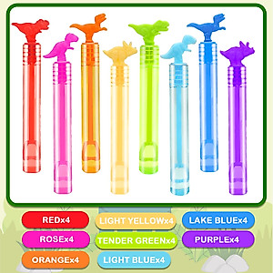 Dinosaur Goodie Bag Stocking Stuffer Fillers for Toddlers,32 Pack Mini Bubble Wands Party Favors Supplies for Kids,Small Boys Girl Prizes Treats for Christmas New Year Party Classroom Birthday Camping