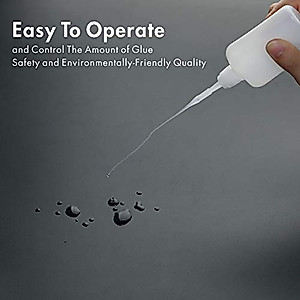BAPHILE 300PCS CA Glue Micro-Tips,Glue Extender Precision Applicator with Glue Bottle for Hobby, Crafting, Lab Dispensing,Adhesive Dispensers Elmers Glue