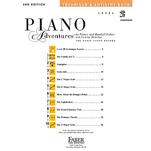 Piano Adventures - Technique & Artistry Book - Level 2B