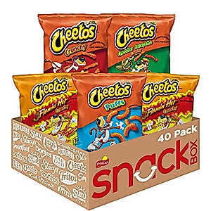 Cheetos Cheese Flavored Snacks, Variety Pack, (Pack of 40)