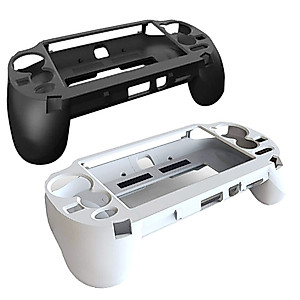 L2 R2 Trigger Hand Grip Shell Controller Protective Case for Sony PS Vita 1000 (White)