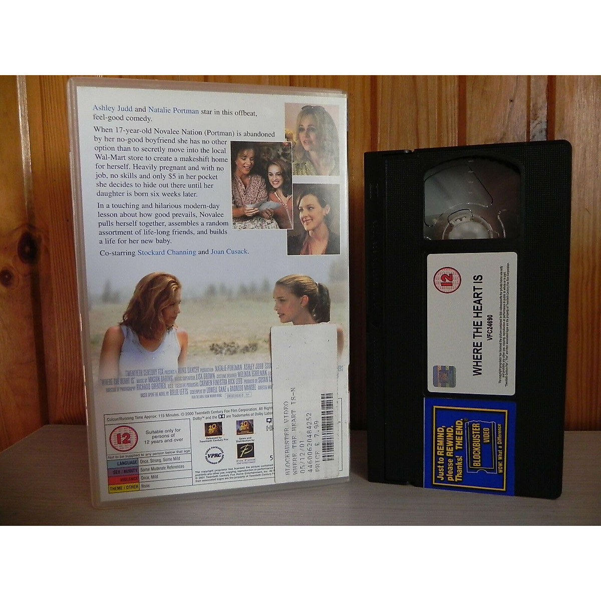 RUNYAO Where The Heart is - Natalie Portman - Large Box - Ex-Rental - Drama - VHS