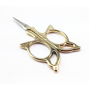 Yueton Butterfly Needlework Embroidery Scissors (Golden)