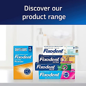 Fixodent Plus Denture Adhesive Cream 2 oz (Pack of 3)