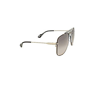 Gucci Womens Silver Silver Grey Fashion Designer Eyewear