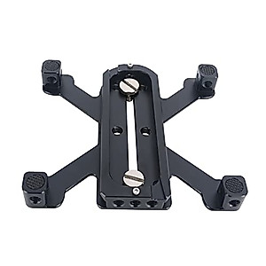 NICEYRIG Quick Release Plate for Arca-Swiss Standard Applicable for Large DSLR and Mirrorless Camera, with Four Feet Stabilty Support - 520