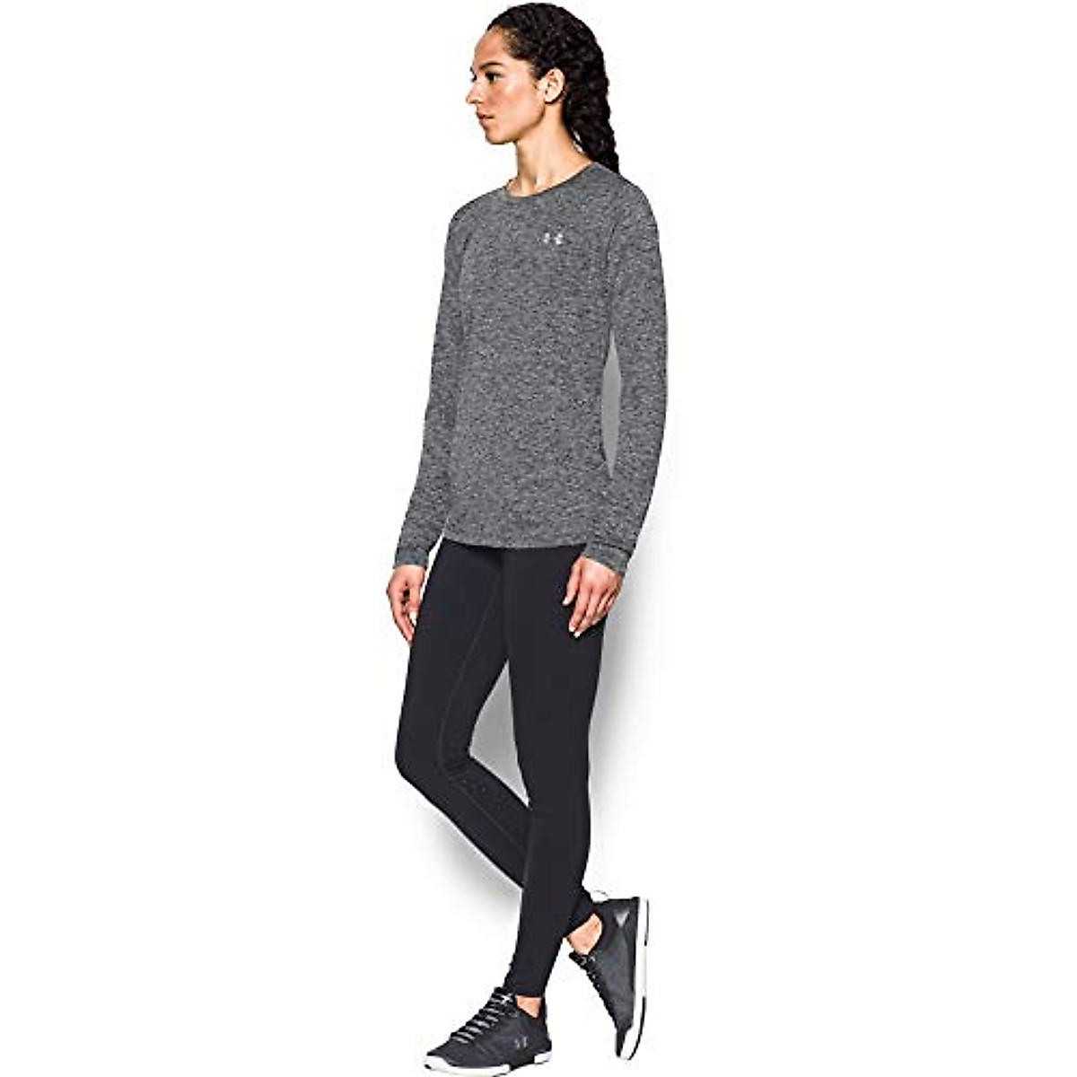 Under Armour Women's UA Tech™ Twist Crew Long Sleeve MD Black