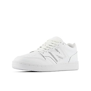 New Balance Unisex-Adult BB480 V1 Sneaker, White/White/White, 10