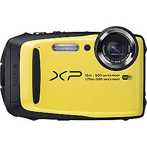 Fujifilm FinePix XP90 Yellow Waterproof Digital Camera Bundle with Carrying Case