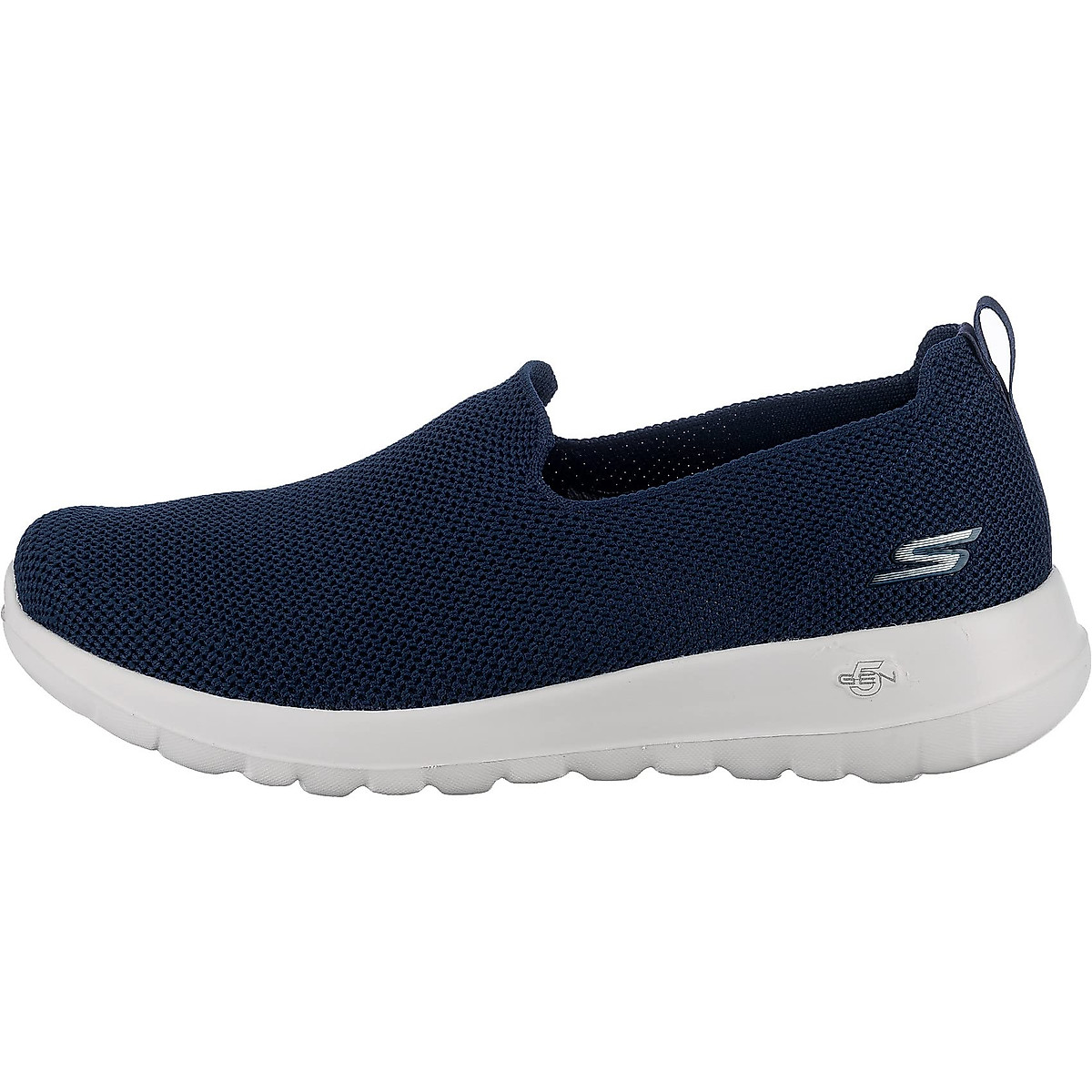 Skechers womens Walking Sneaker, Navy/White, 8 US