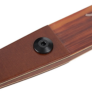 TOPARCHERY Archery Takedown Hunting Recurve Bow Limbs Replacements 25-60lbs ILF Bowlimbs for Recurve Bow Tradition Hunting and Target Shooting (Brown, 50LB)