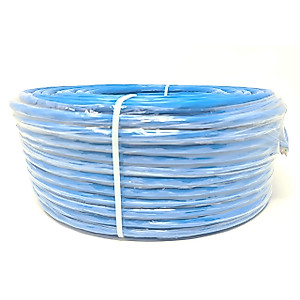 Micro Connectors, 250 Feet CAT 6A Solid STP Bulk Ethernet Cable Blue
