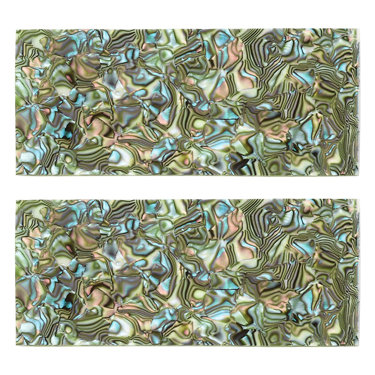 Colorful Celluloid Guitar Head Veneer Shell Sheet Luthier Supply Pack of 2
