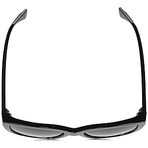 Ralph by Ralph Lauren Women's RA5265 Butterfly Sunglasses, Shiny Black/Gradient Grey, 55 mm