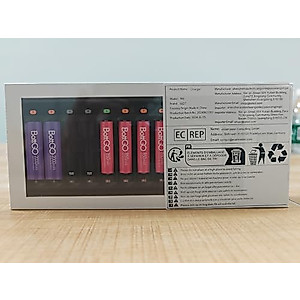 ISDT LCD Display Universal Battery Charger N8 8-Slot Speedy Smart Battery Fast Charger for Rechargeable Batteries AA AAA Li-lon LiHv Ni-MH Ni-Cd Nizn LiFePO4