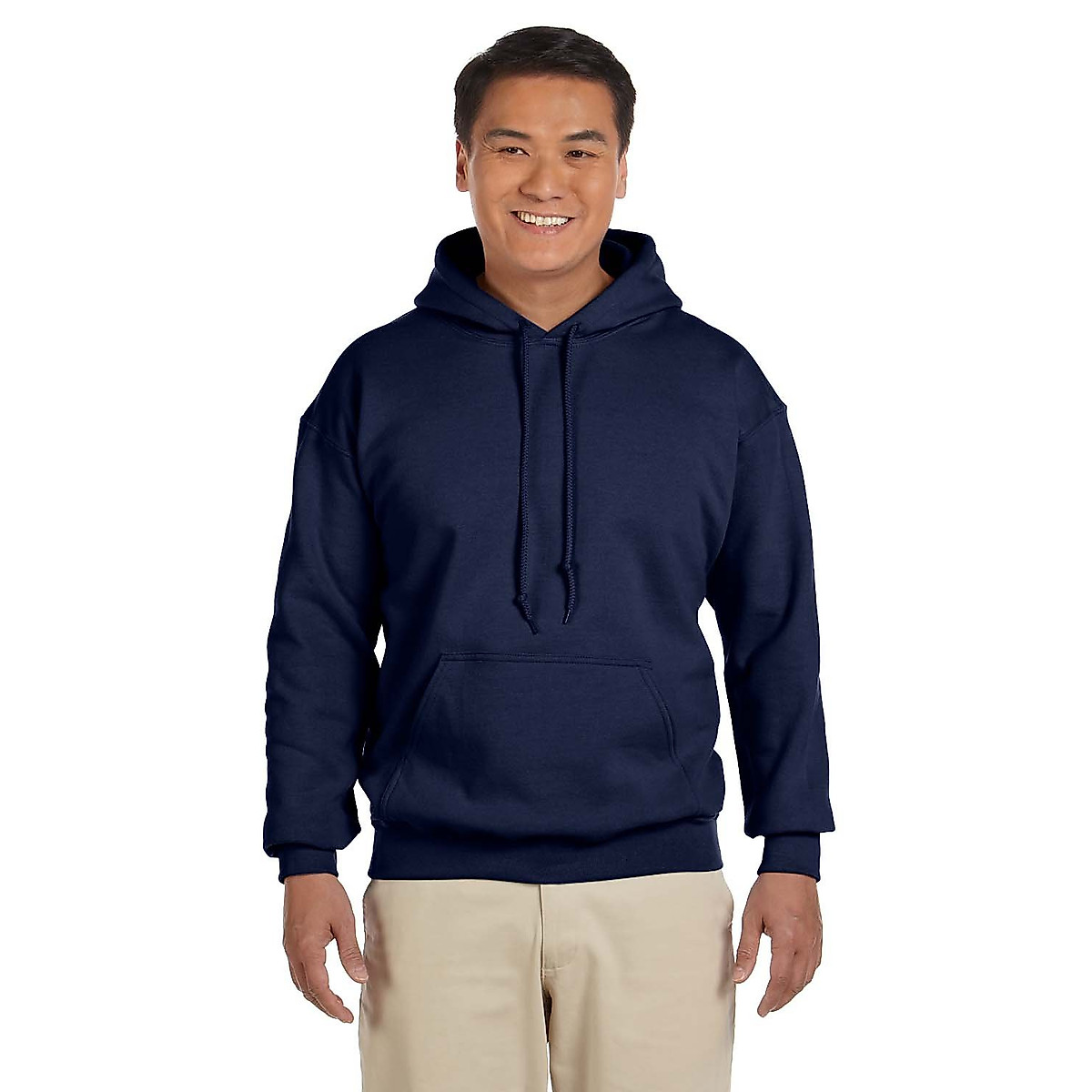 Gildan Blank Hoodie - Hooded Sweatshirt - Unisex Style 18500 Adult Pullover Navy