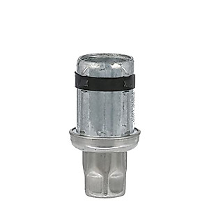 1-5/8" Round Stainless Steel Clad Zinc Die Cast Adjustable Hex Foot Insert with Locking Ring - Industrial Grade