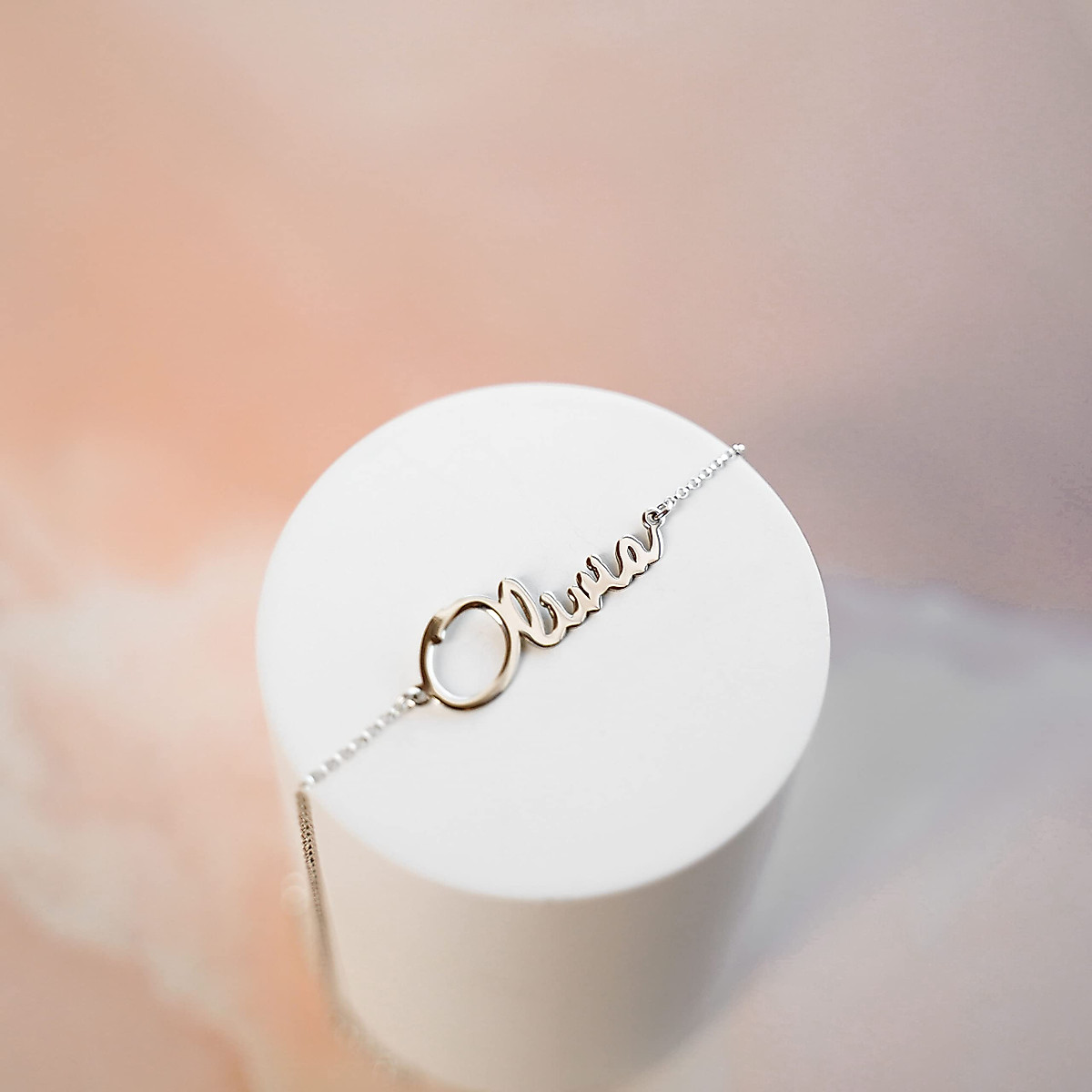 AJ's Collection Name Necklace Personalized Sterling Silver Custom Name Necklace