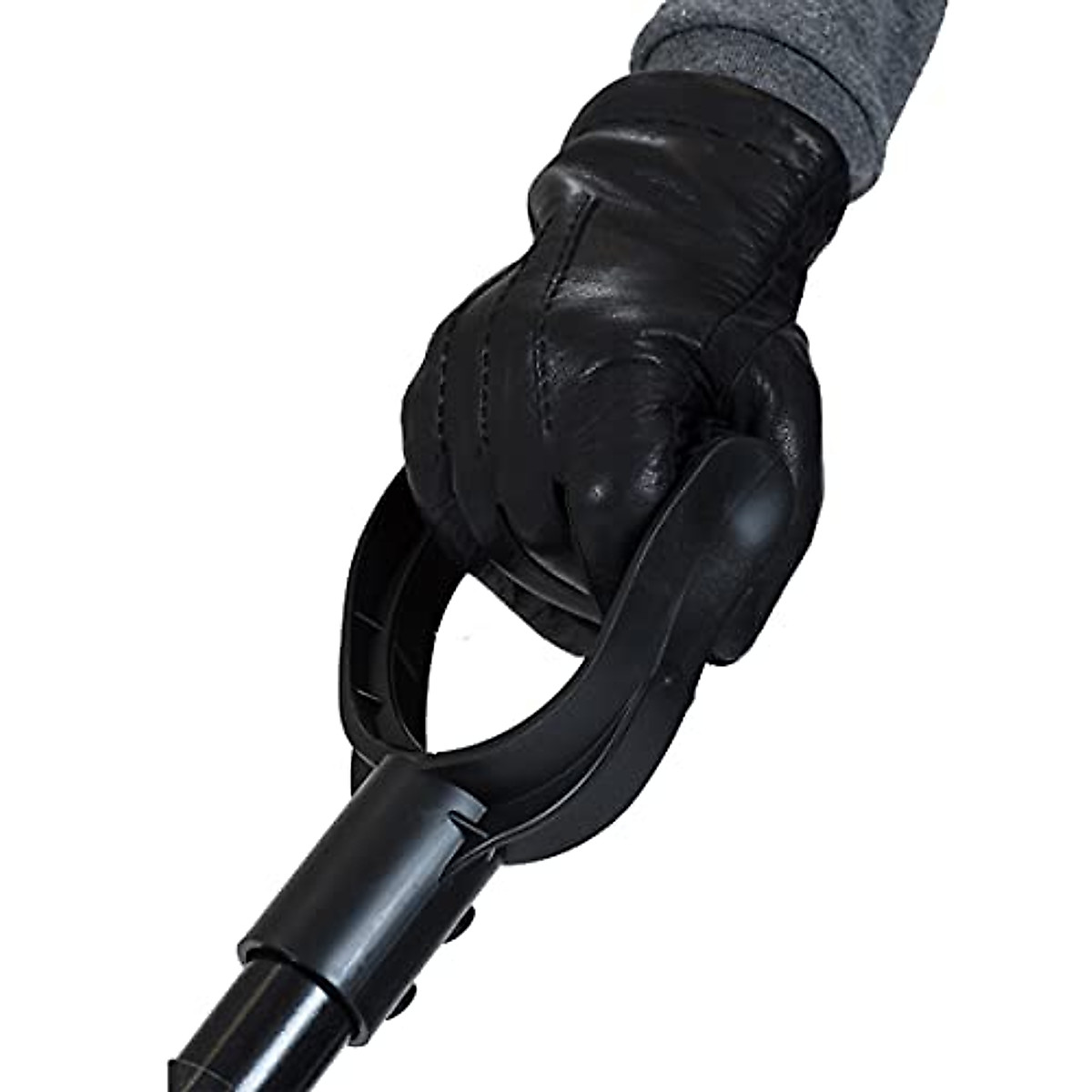 EarthWay Polar Tech 91048 48" Professional Snow Pusher with Fiberglass Shaft, Snow Shovel for driveways, Snow Pusher for Tall People, D-Shaped Handle, and Quick Assembly