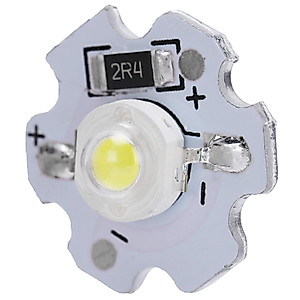 Hyuduo 25pcs LED Lamp Beads, 200LM 3W 5V High Power Led Chip, LED Lamp SMD Chip Light Bulb for DIY Lighting Fixtures(Pure White 60006500K)