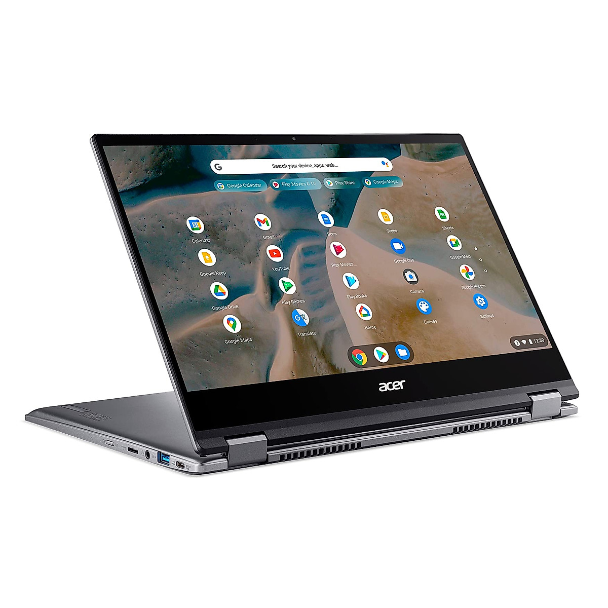 Acer Chromebook Enterprise Spin 514 Convertible Laptop | AMD Ryzen 5 3500C | 14" Full HD IPS Touch Display | 8GB DDR4 | 128GB SSD | microSD | Wi-Fi 5 | Backlit Keyboard | Chrome OS | CP514-1WH-R1H8
