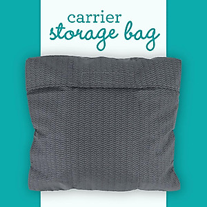 Infantino Hug & Cuddle Adjustable Hybrid Wrap - Black Soft and Simple Pressure Relief Ergonomic Wrap Carrier with Quilted Privacy Cover and Built-in Storage Pouch for Infants and Toddlers 7-26lbs