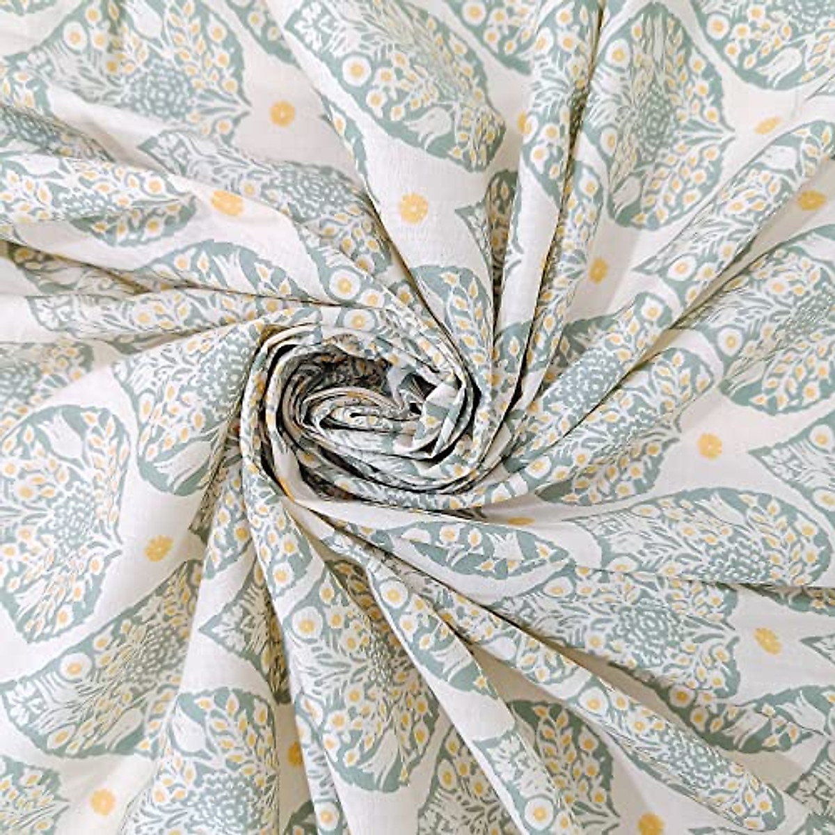 Trade Star Beautiful Indian Hand Block Print Natural Dye 100% Cotton Sewing, Crafting Fabric (Pattern - 3)