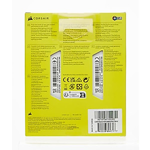 CORSAIR VENGEANCE RGB DDR5 RAM 32GB (2x16GB) 6200MHz CL36 Intel XMP iCUE Compatible Computer Memory - White (CMH32GX5M2B6200C36W)