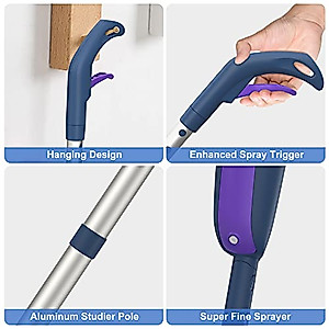 Wet Mops for Floor Cleaning- MEXERRIS Spray Mop with Spray Floor Mops with 3 Reusable Replacement Mop Pads 2 Bottle Microfiber Hardwood Floor Mops for Laminate Wood Ceramic Tiles Floor Cleaning