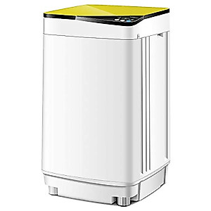 SAFEPLUS Portable Clothes Washing Machines,Automatic Small Washer and Spin Dryer 7.7 lbs Load Capacity Compact Laundry Washer with Built in Barrel Light for Apartments RVs and Small Space Living