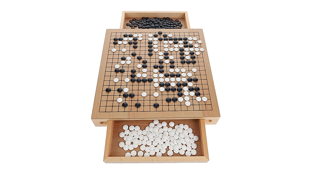 Go Game Set - 12" Classic Board for Strategy Fun